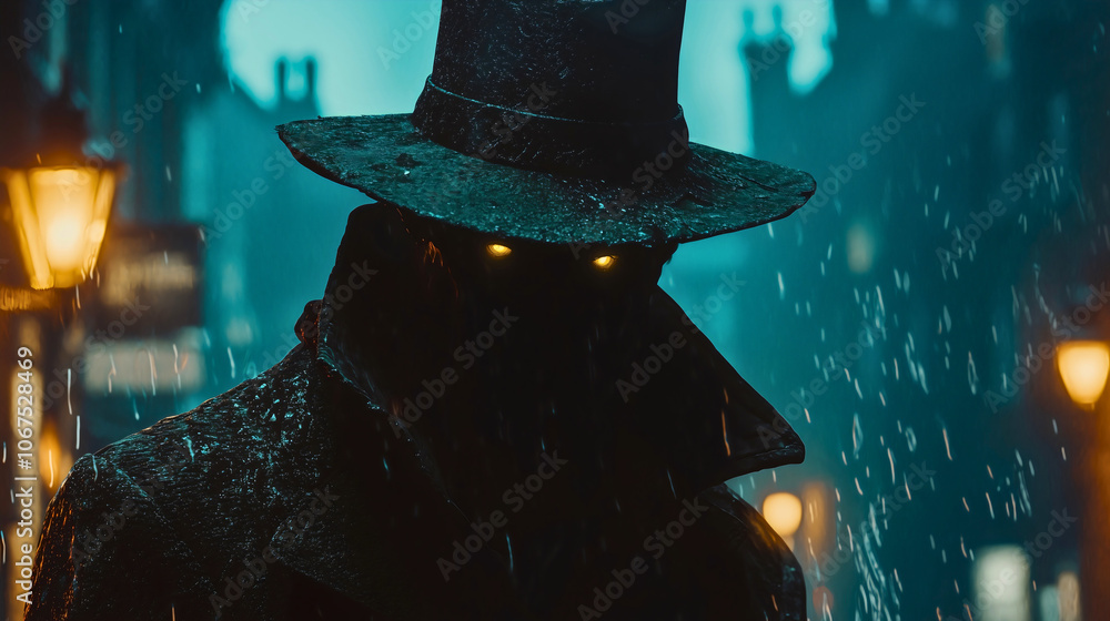 Foto de Jack the ripper, a dark silhouette of a terrifying urban legend ...