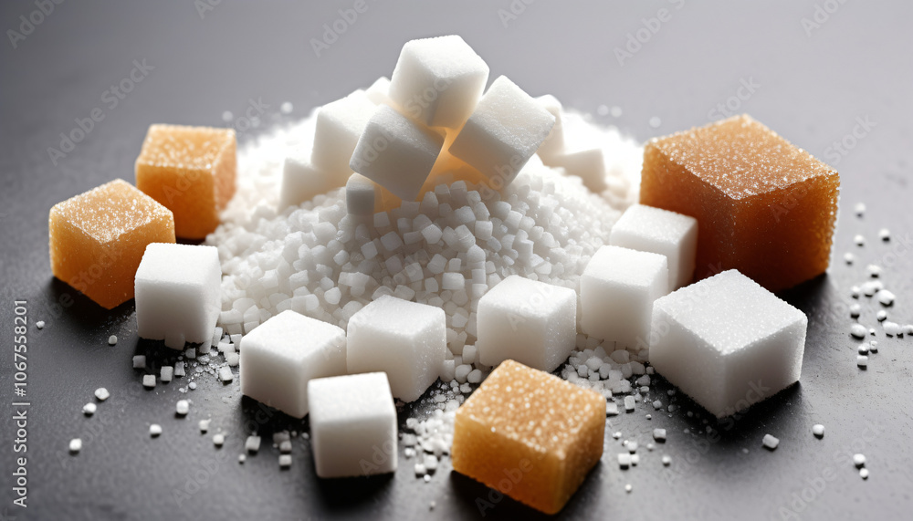 Granulated fructose comes in a variety of forms including cartoon sugar ...