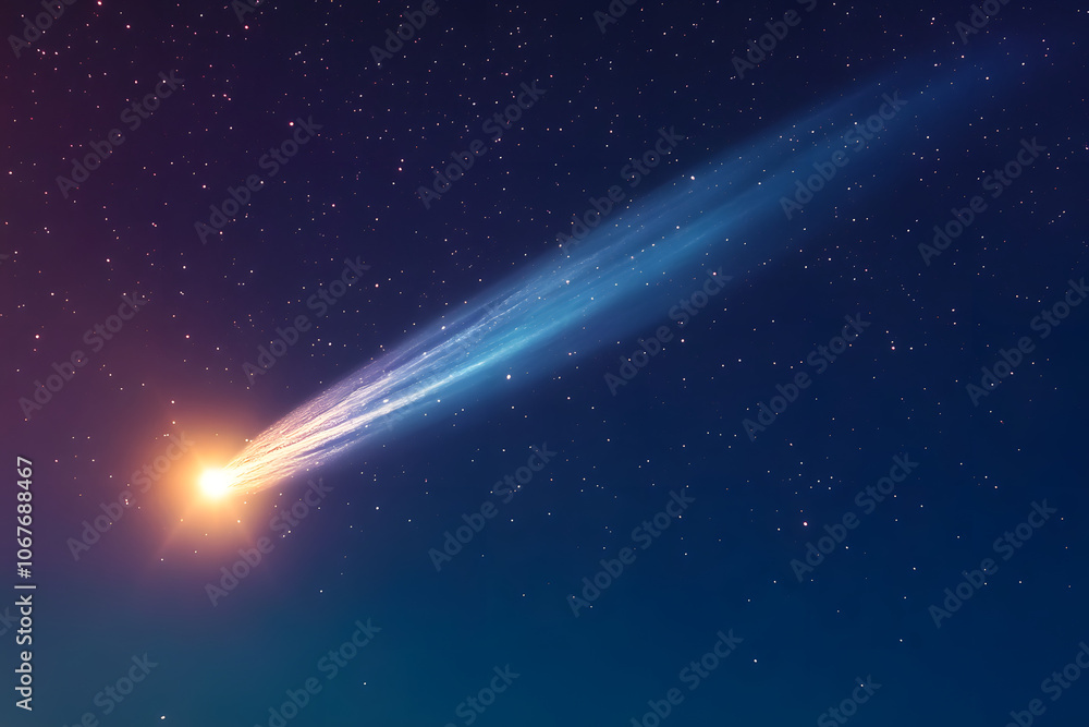 Comet Tsuchinshan Atlas C 2023 A3, periodic comet passing perihelion ...