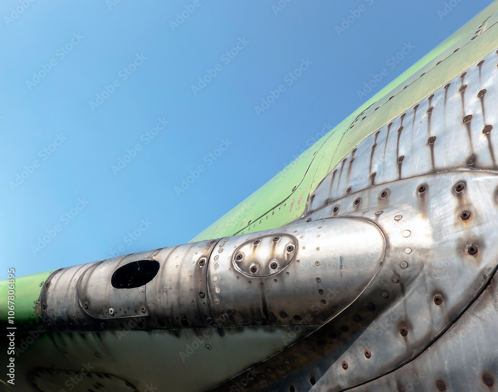 30 mm caliber cannon in the wing of a jet fighter Stock Photo | Adobe Stock