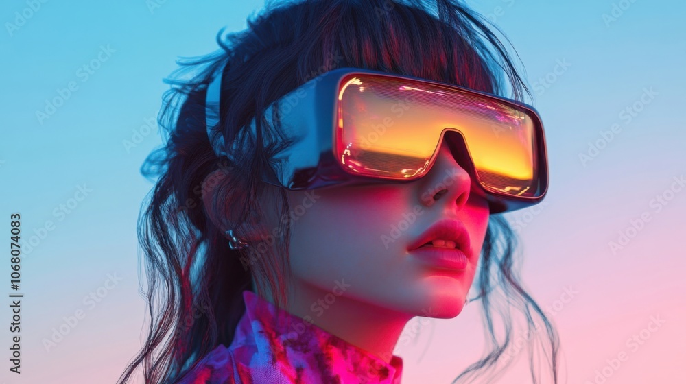 Foto de Digital rendering of a Gen-Z style girl as a virtual influencer ...