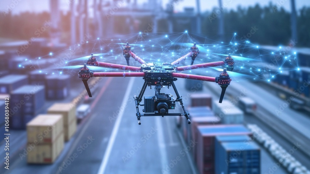 Artificial intelligence in logistics, with digital maps and delivery ...