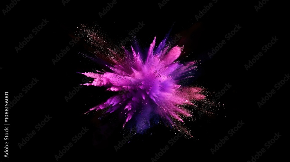 Colored Powder Explosion in the Background - a vibrant and exciting ...