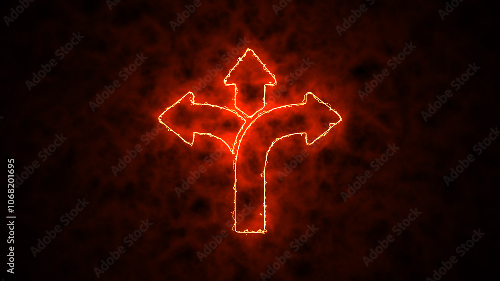 Side Indicator arrow sign on black background. Directional Arrow Icon ...