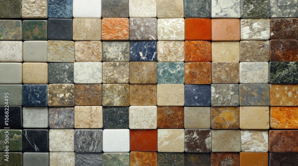 Tiles displayed showroom different textures colors materials flooring ...