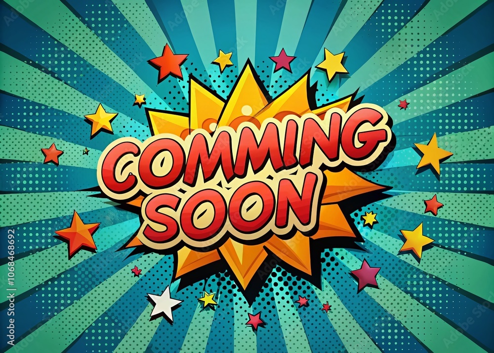 Vintage Comic Style "Coming Soon" 3D Text Effect with Editable Features ...