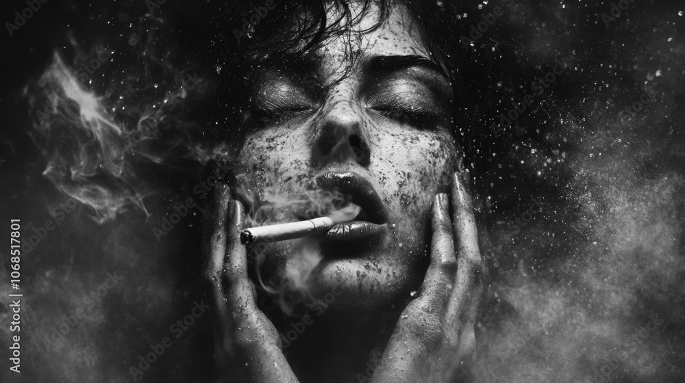 Ensnared in Shadows: A Portrait of Addiction and Isolation.Concepts of ...