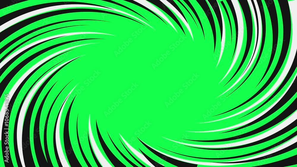 Comic manga green screen background with speed action effect, vibrant ...