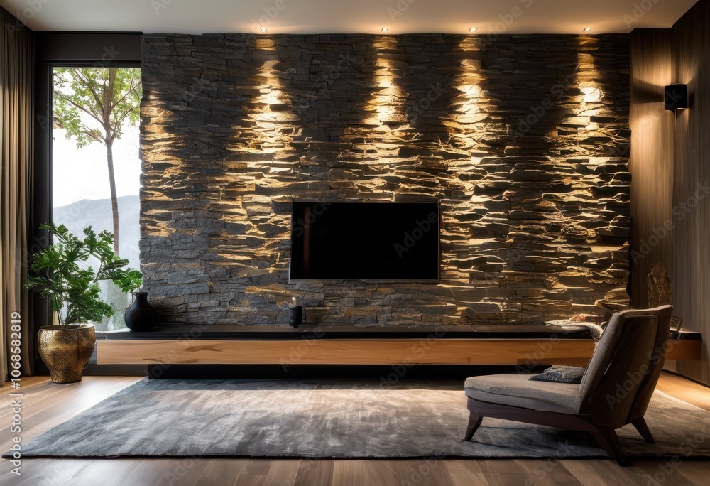 textured stone wall design ideas contemporary home enhancing aesthetic ...