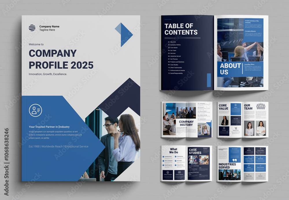 Company Profile Template Stock Template | Adobe Stock