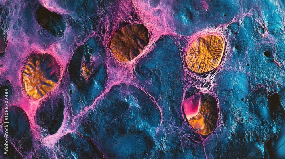 H E stained liver tissue with hepatocytes showing binucleation and ...