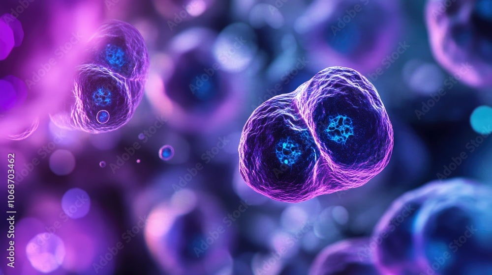 Microscope view of H E stained liver tissue, revealing hepatocytes with ...