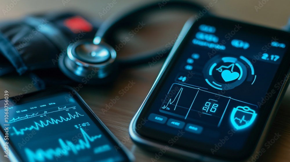 Mobile Health Monitoring App with Heart Rate and Blood Pressure ...