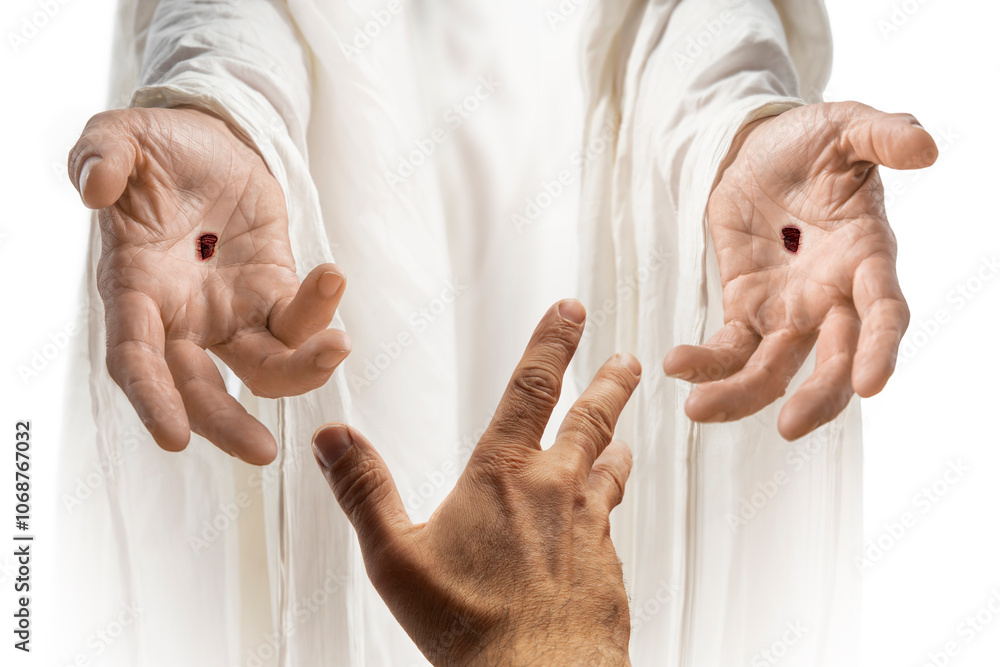 Poster Lending Helping Hand is associated with the Savior Jesus Christ ...