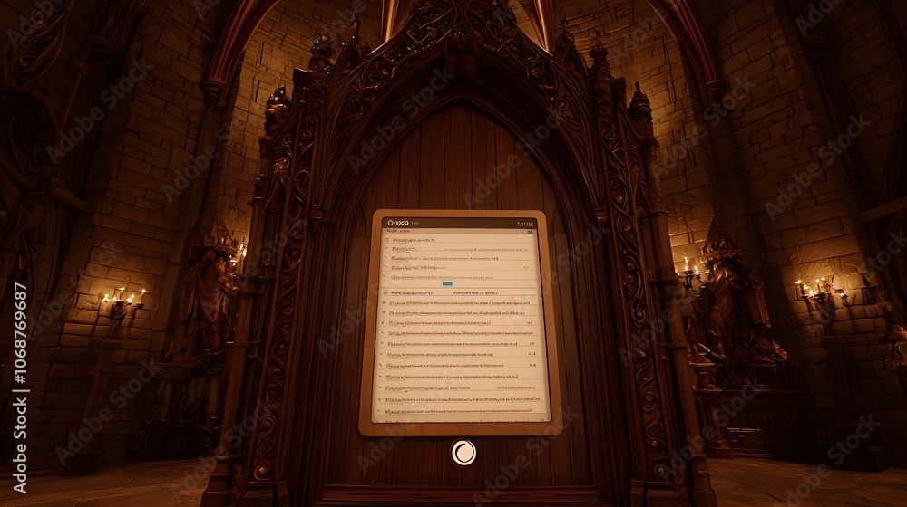 Browser Gateway: A wooden door with a giant browser window as its ...