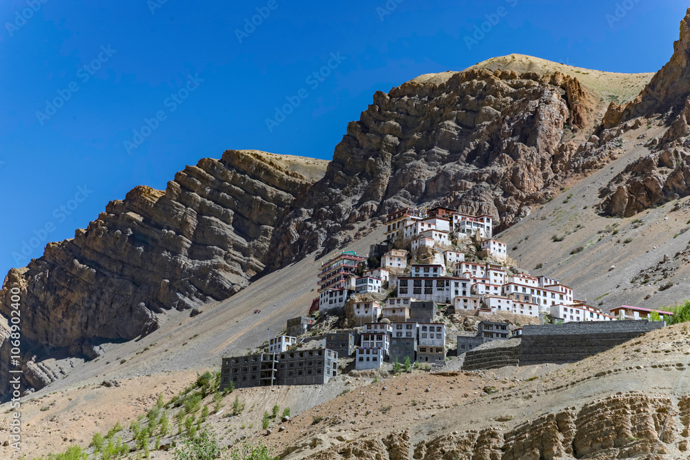 Kee monastery is a biggest tibetan buddhist monastery located at an ...