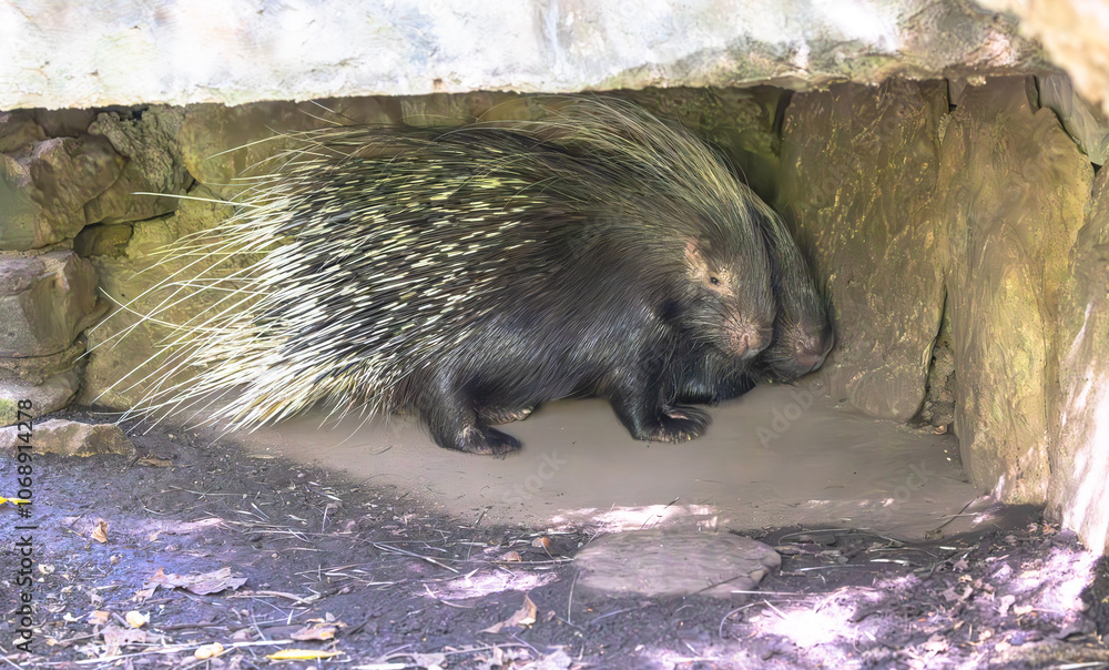 Poster Cape Porcupine native to Central and South Africa housed at the ...