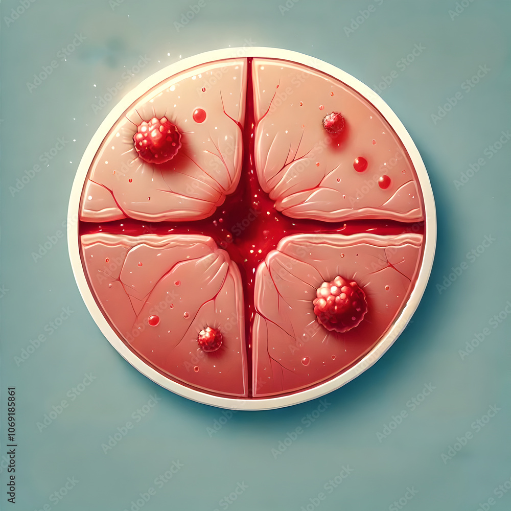 Infected wound with visible redness, swelling, and pus, indicating a ...