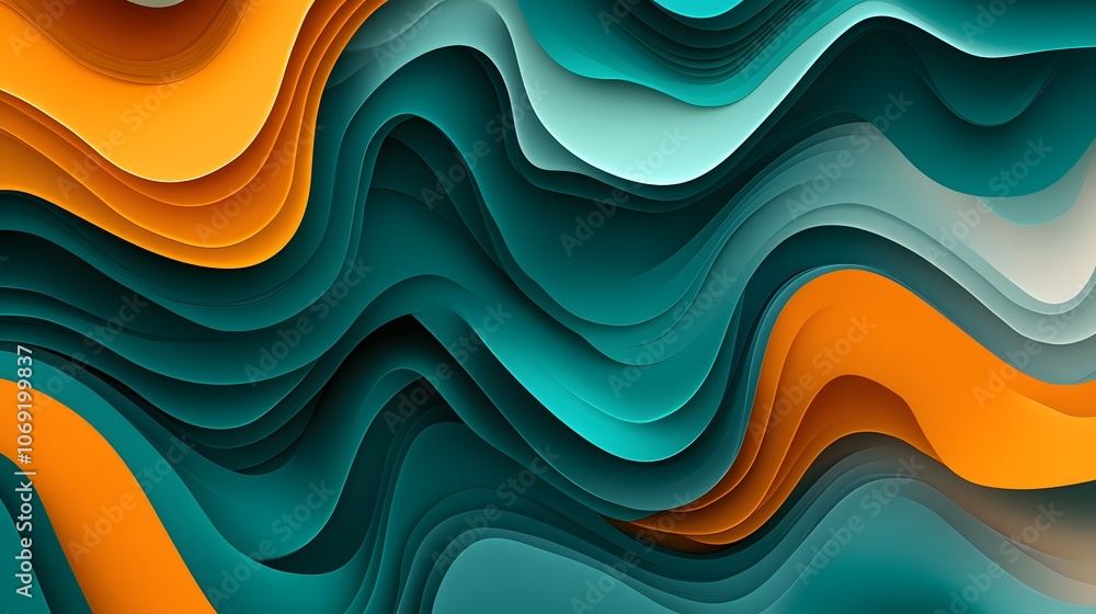 4K abstract wallpaper with colorful shapes and textures in teal and ...