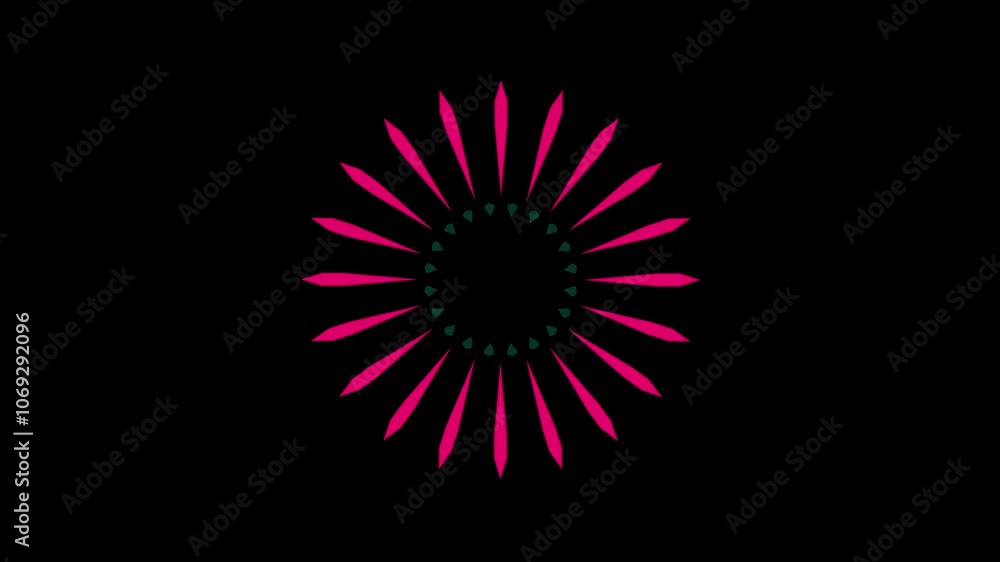 Graphic shape star firework element on black background, 4k Falling ...