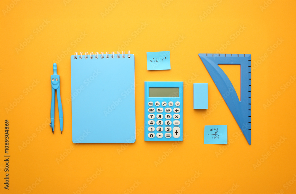 Stationery calculator ruler calculator and school cheat sheets on ...