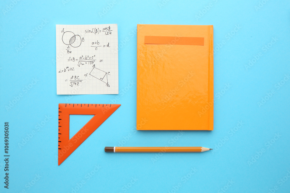 Stationery calculator ruler calculator and school cheat sheets on ...