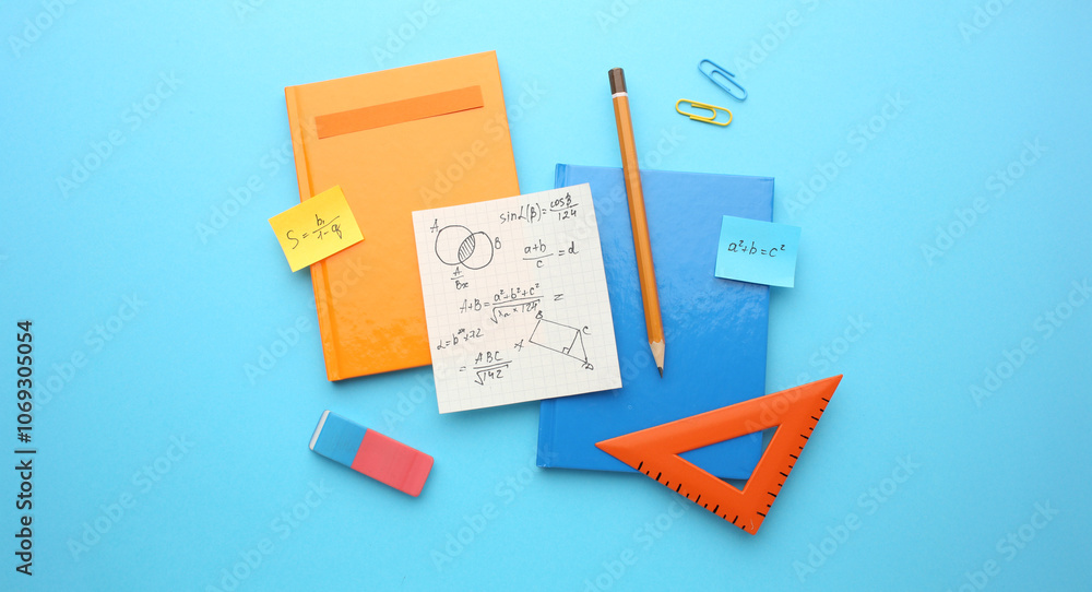 Stationery calculator ruler calculator and school cheat sheets on ...