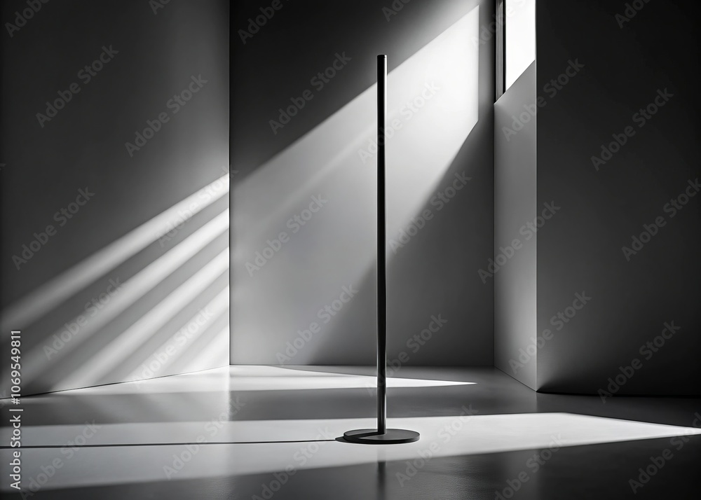 Minimalistic Black Pole in Monochrome Space: A Stylish Fusion of ...