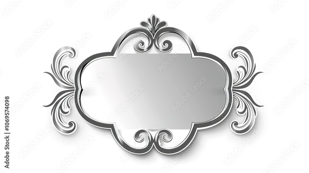 Blank Label on White Background - a simple and versatile visual. The ...