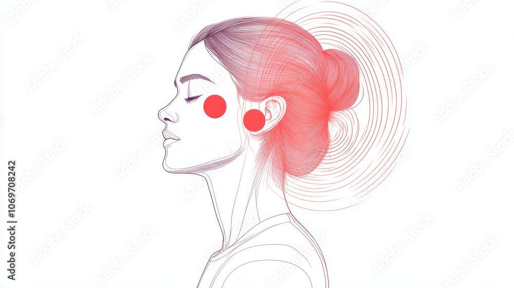 2410_031.minimalist line art anatomy, feminine pain point diagrams, red ...