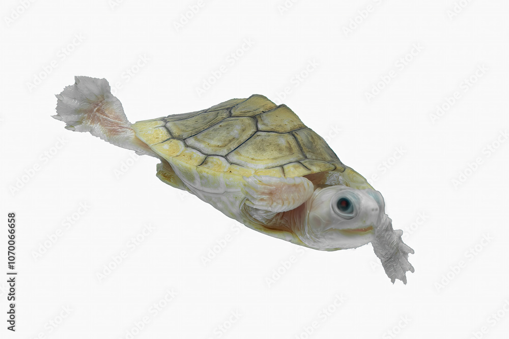 Caramel Pink Albino Red-Eared Slider Turtle is a rare and fascinating ...