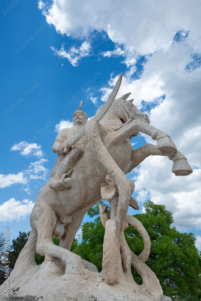 Harput Balak Gazi Statue. 19 May 2024. Elazığ, Türkiye.ancient ...