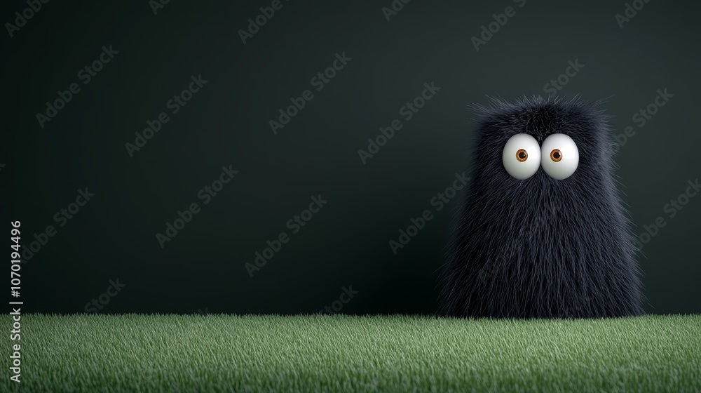 Worried icon with wide eyes, furrowed brows, and dark, ominous shadows ...