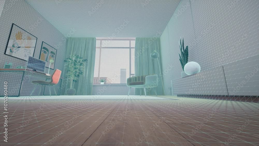 POV: 3D Interior Design Process as an Autonomous Vacuum Scans and ...