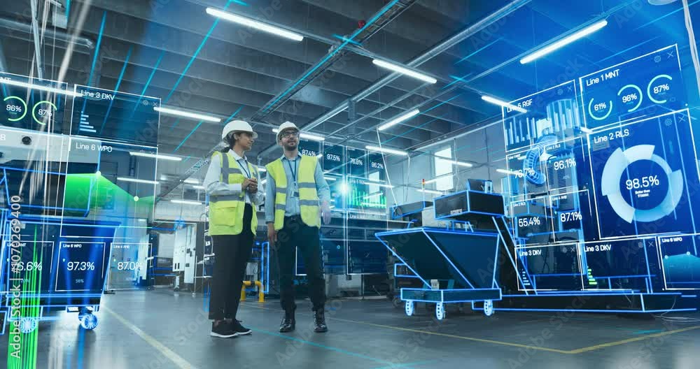 Engineers Analyze Data in a Smart Factory Using Augmented Reality ...