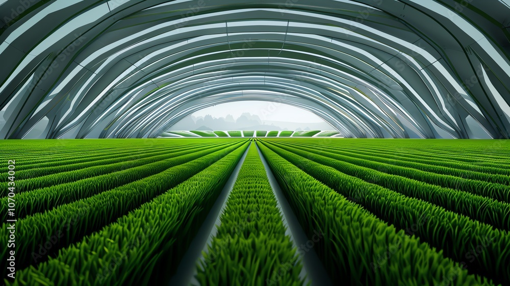 Rice plants with mechanical roots in a high-tech greenhouse ...