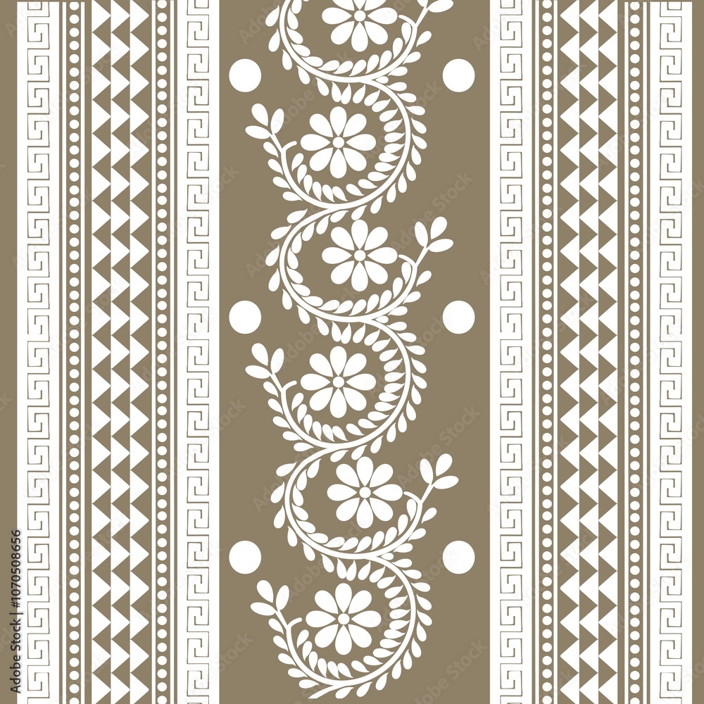 Indian ethnic flower pattern, designed to capture the gentle ethnic of ...