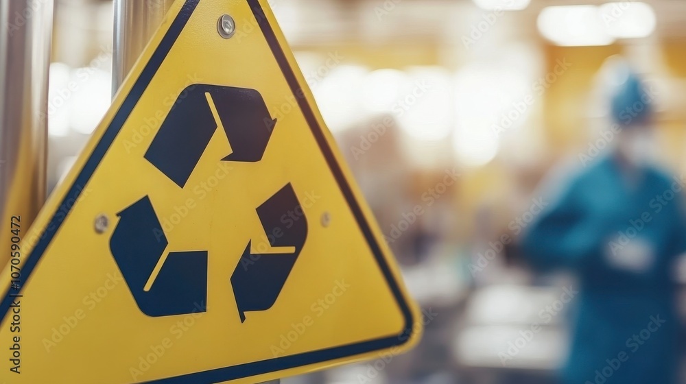 Bright yellow caution sign with black diagonal stripe: a universal ...