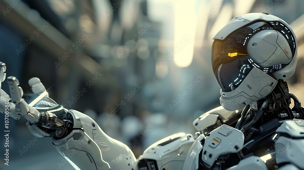 A Futuristic Robot Interacting with Humans, Bridging the Gap Between ...