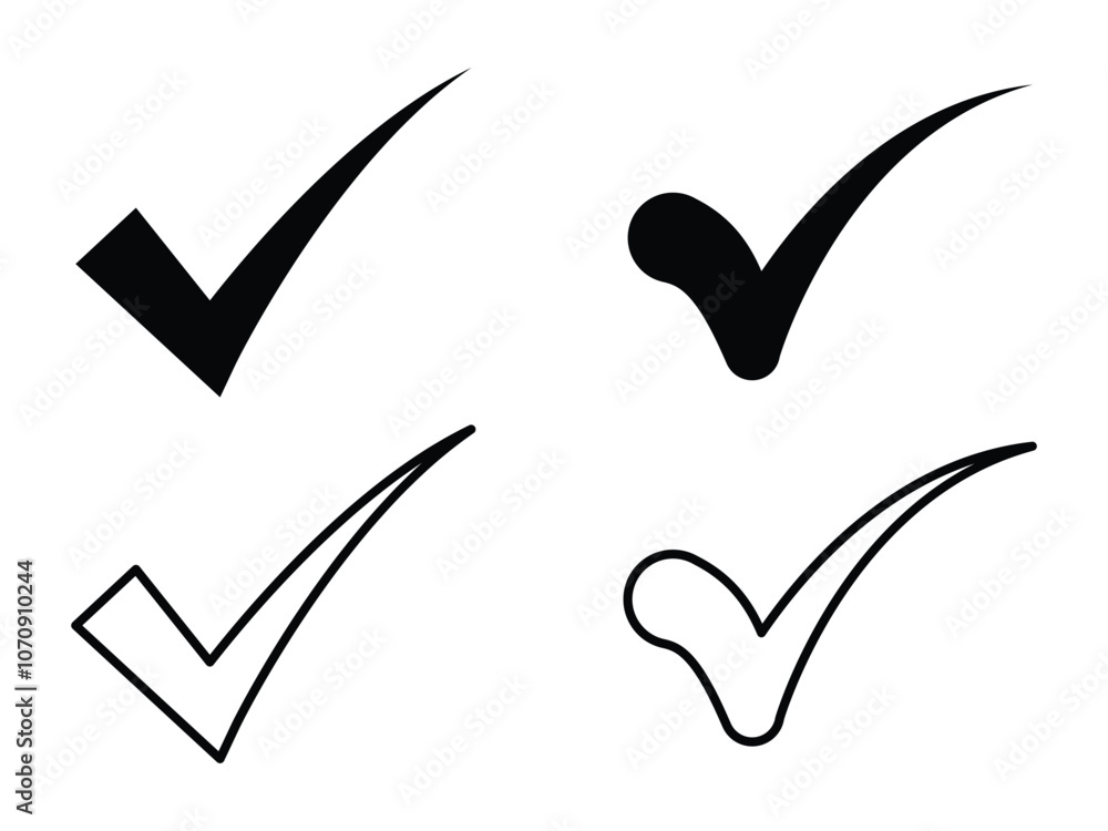 Vetor do Stock: Check mark icon vector for web and mobile app. Tick ...