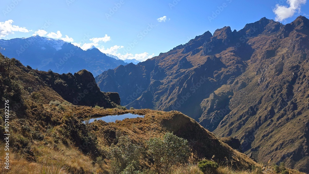 A sacred lake high in the Andes that was considered to be a religious ...