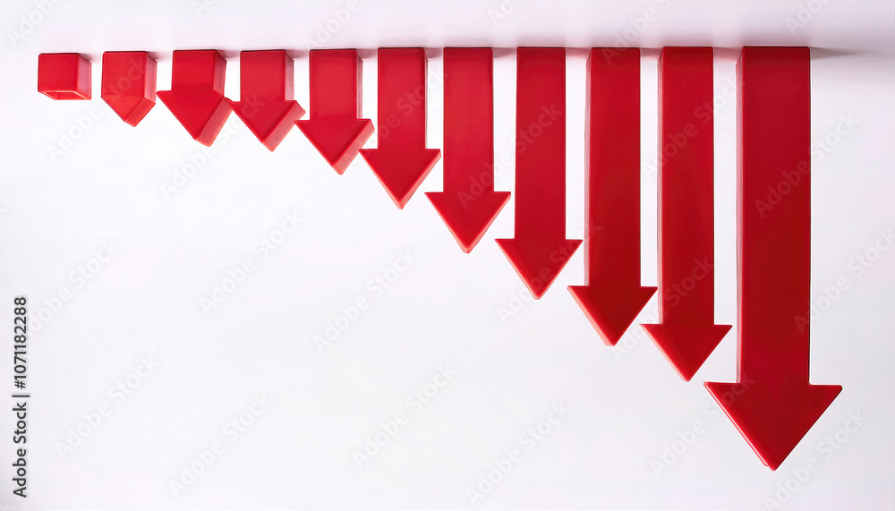 Vertical bar chart or graph with rectangular bars with heights or ...