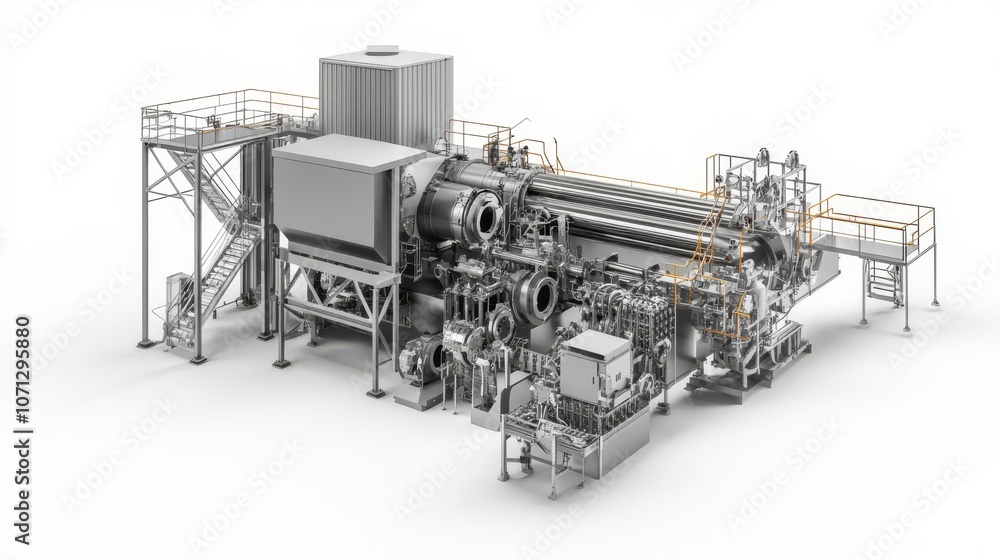 Industrial Extrusion Line: High-efficiency polymer processing machine ...