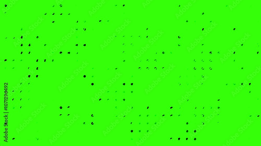 green screen (chroma key) dots and grid loop animation, halftone dotted ...