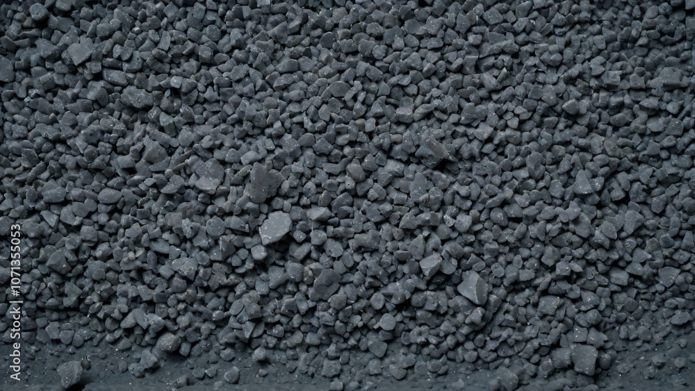 High-resolution dark gravel texture with finely detailed pebbles and ...
