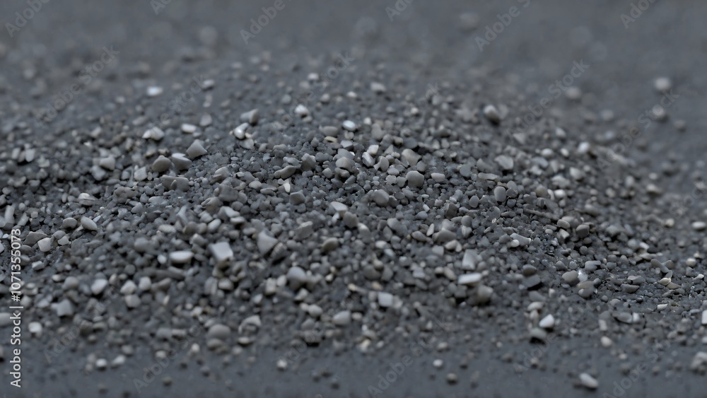 High-resolution dark gravel texture with finely detailed pebbles and ...