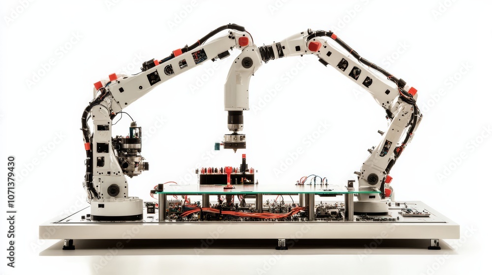 Soldering Robot for Electronics Assembly full view of a robotic ...
