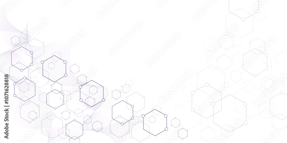 Abstract cube hexagon shape background, hexagon shape pattern innovative concept background ...