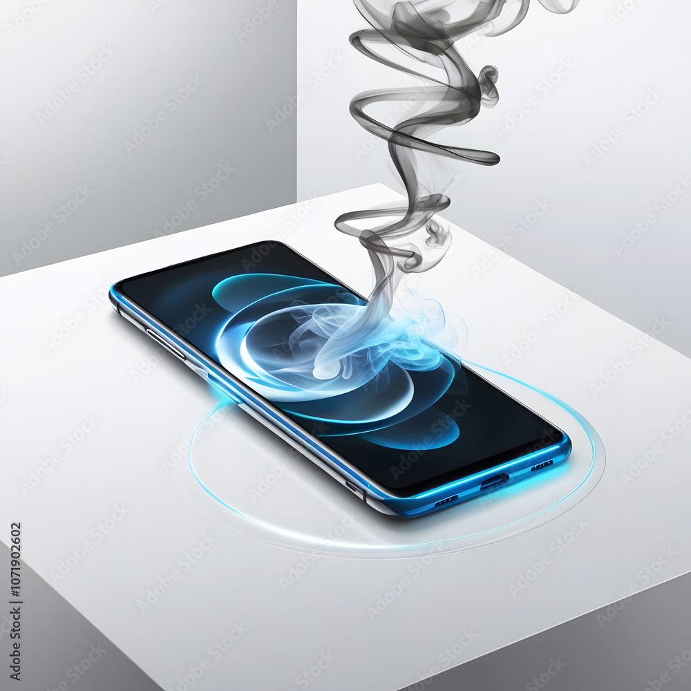 Realistic smartphone mockup .3d mobile phone with blank screen with ...