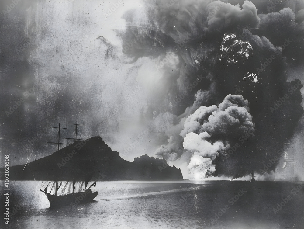 The 1883 Krakatoa Eruption A Raw Dramatic Depiction Of Nature S Most